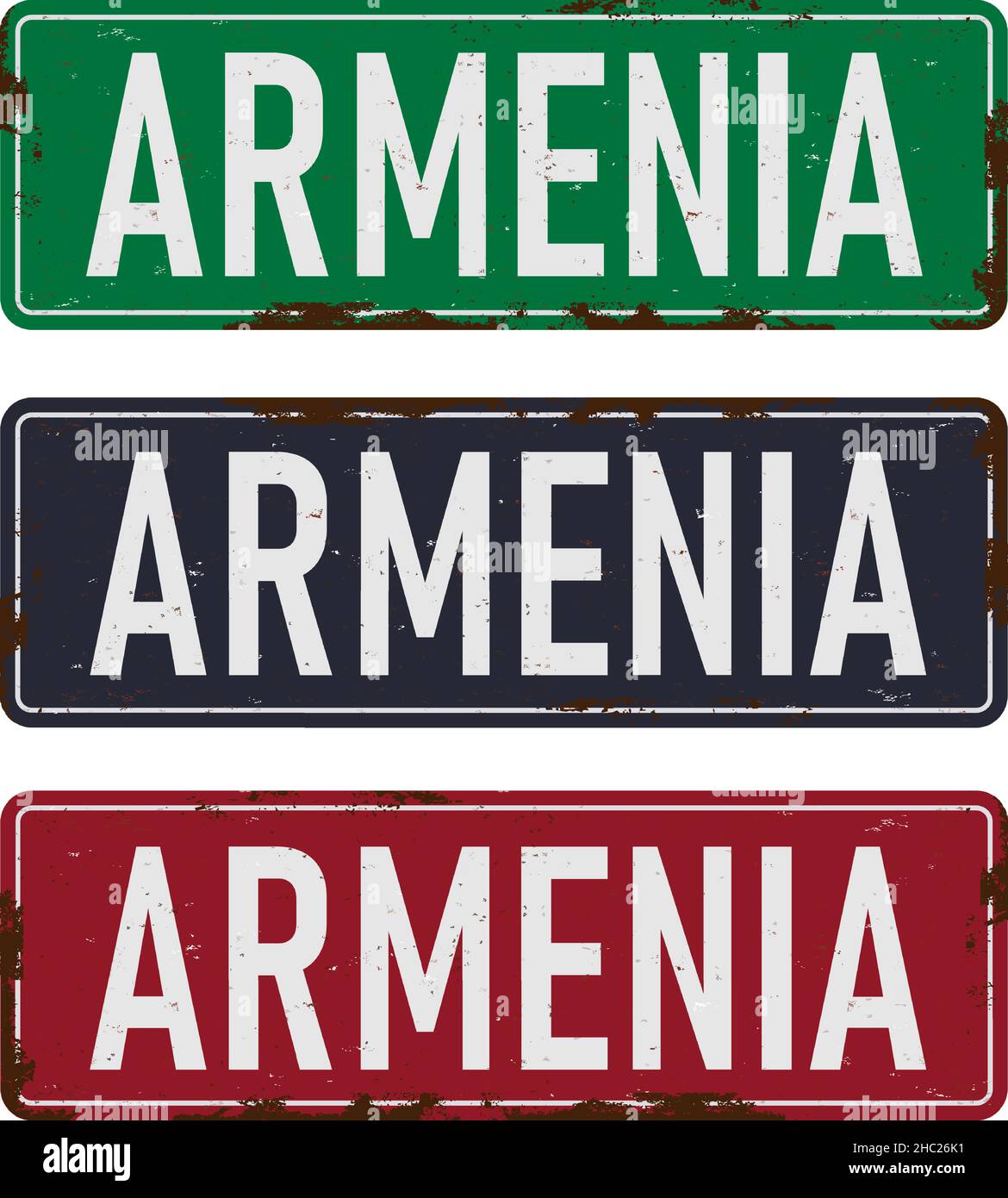 Armenia road sign isolated on white background Stock Vector Image & Art ...