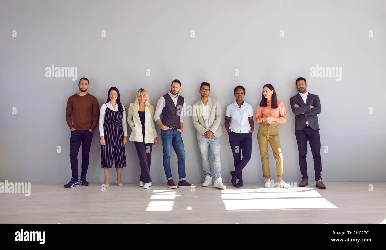 Multiracial diverse people show team unity Stock Photo - Alamy