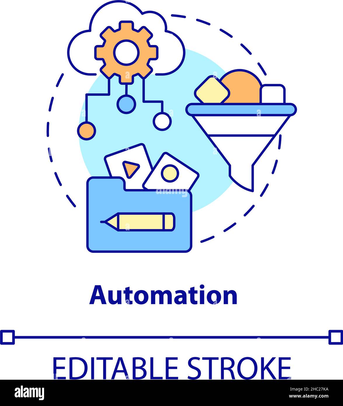 Automation concept icon Stock Vector Image & Art - Alamy