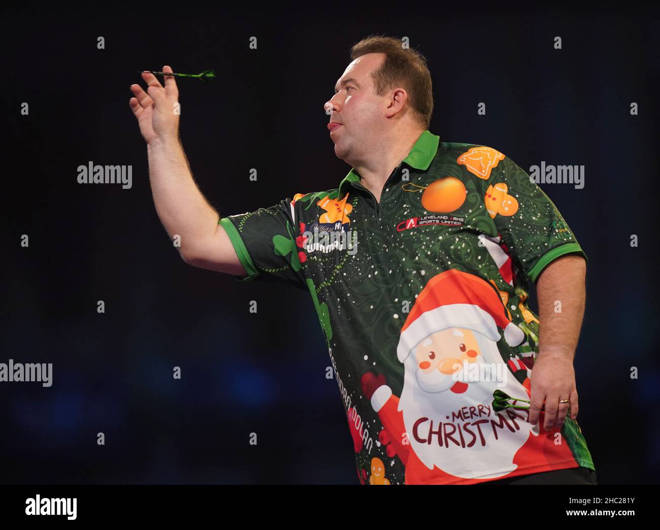 Brendan Dolan in action during day nine of the William Hill World Darts ...