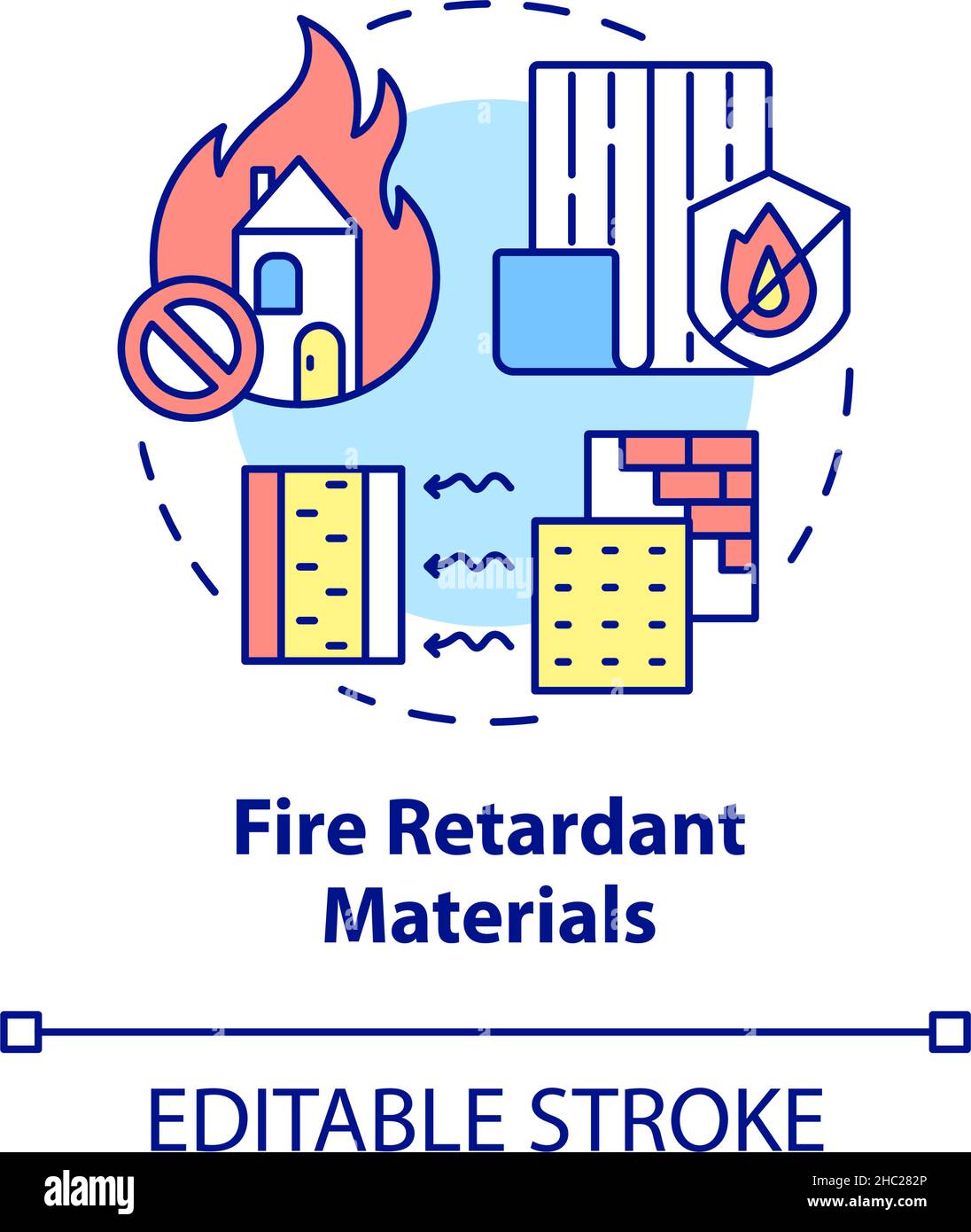 Fire retardant material Stock Vector Images - Alamy