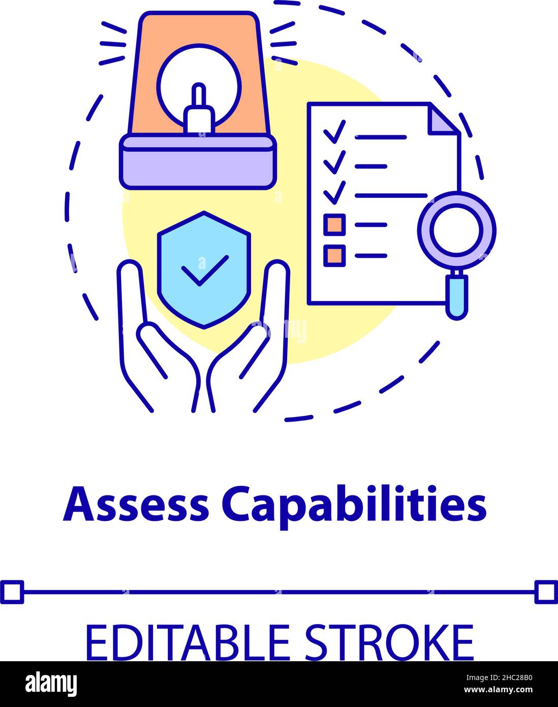 Assess capabilities concept icon Stock Vector Image & Art - Alamy