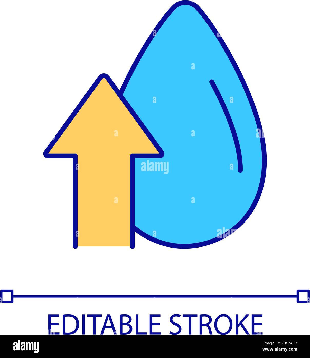 Water drop RGB color icon Stock Vector Image & Art - Alamy