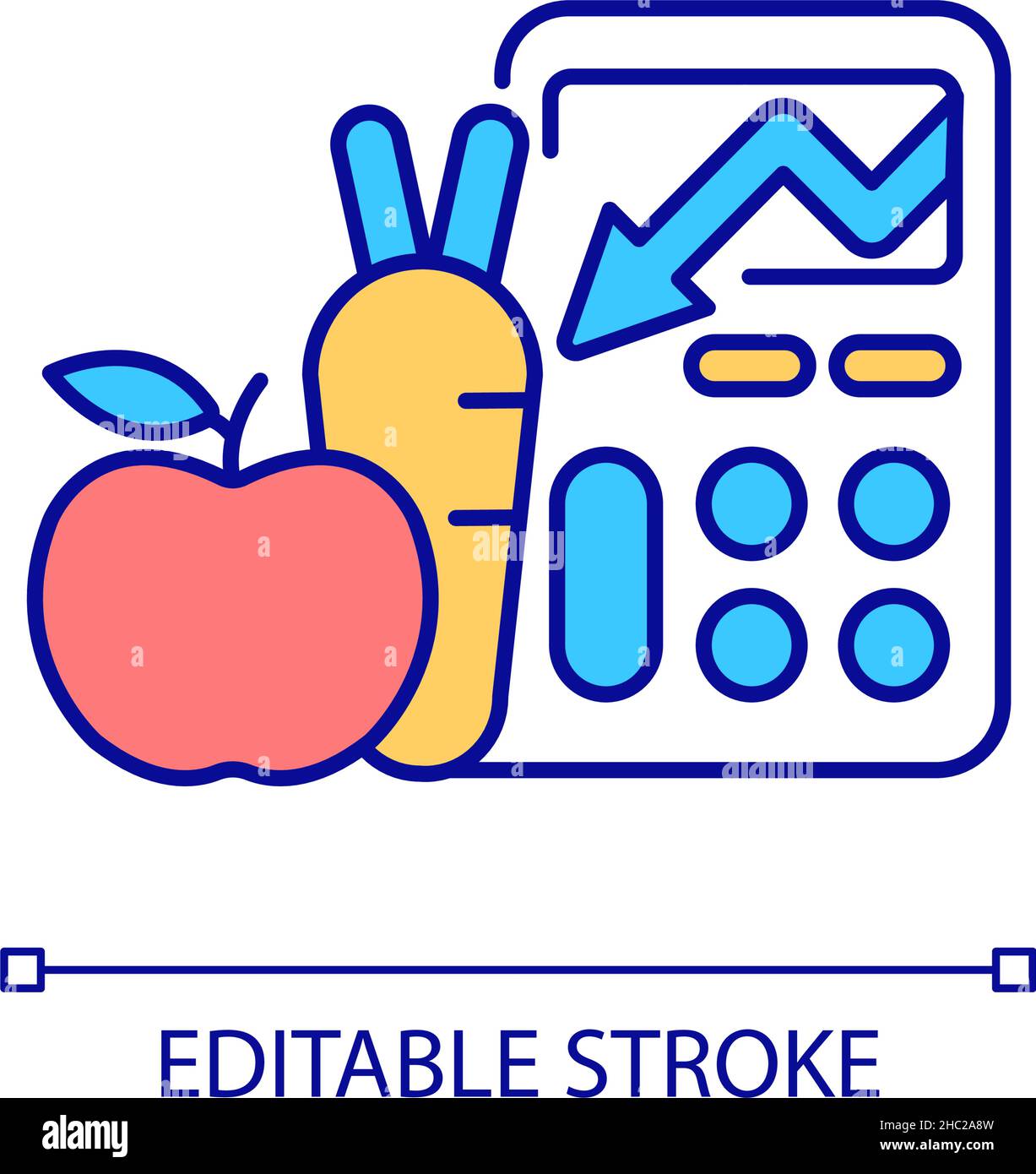 Calorie counting Stock Vector Images - Alamy