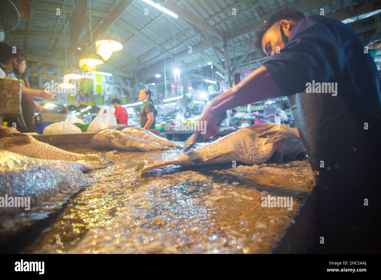 Samut Sakhon, Thailand-November 7, 2020: People wearing protective face ...