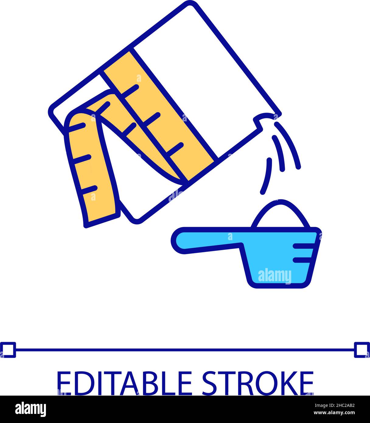 Protein supplement color icon Stock Vector Images - Alamy