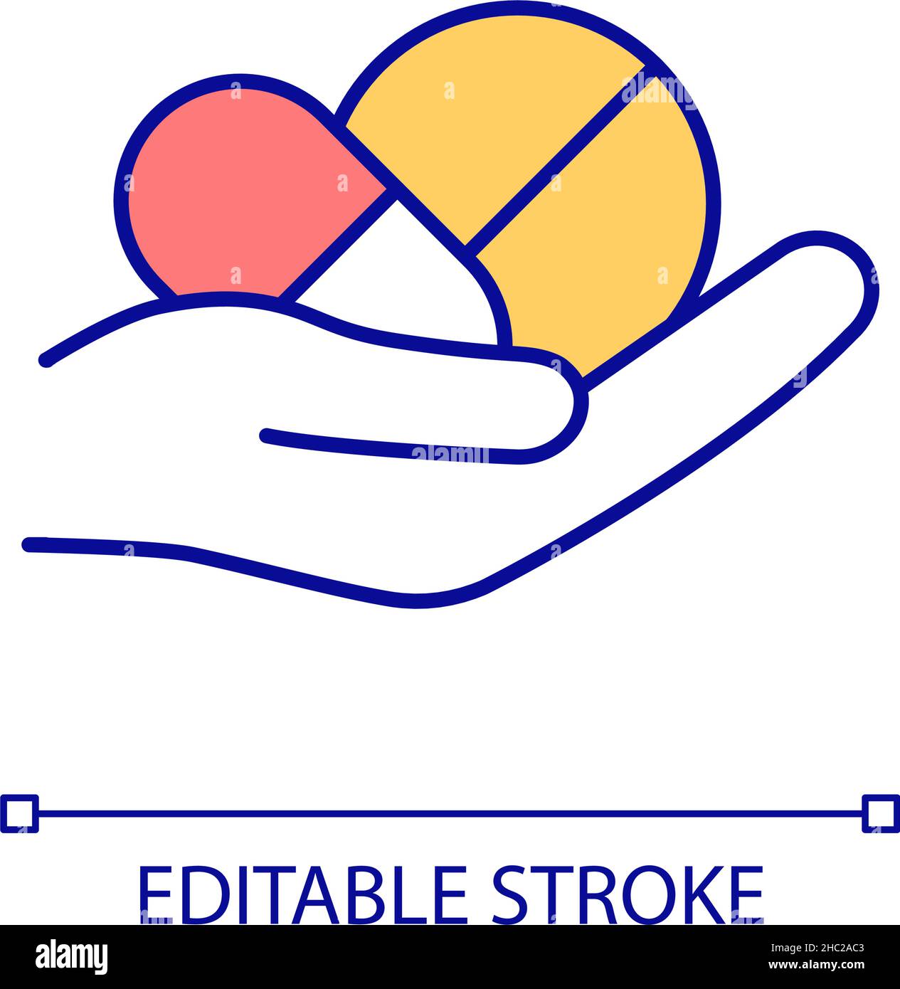 Take medicine RGB color icon Stock Vector Image & Art - Alamy