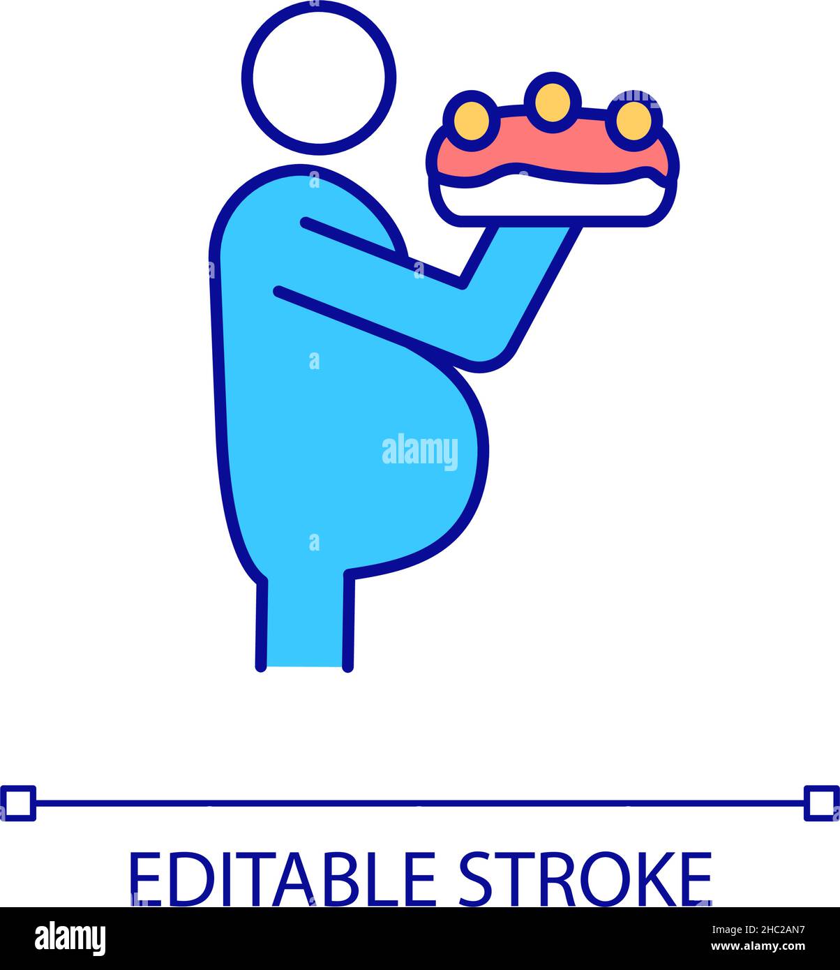 Gluttony and overeating Stock Vector Images - Alamy