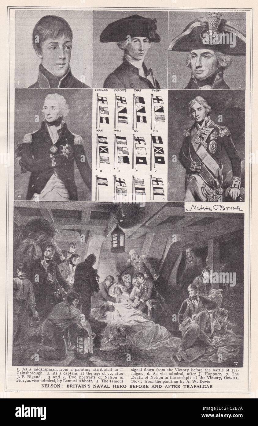 Nelson: Britain's Naval Hero Before and After Trafalgar Stock Photo - Alamy