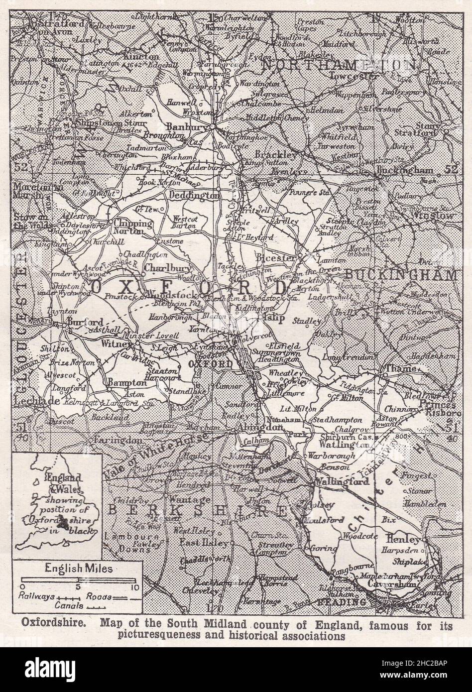 Map of south oxfordshire hi-res stock photography and images - Alamy