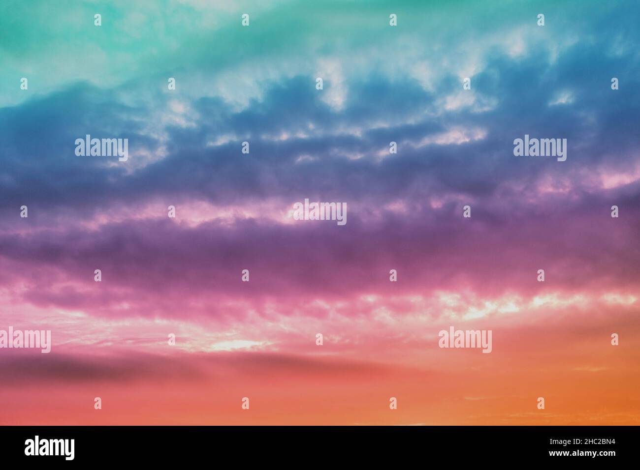 Colorful cloudy sky at sunset. Gradient color. Sky texture. Abstract ...