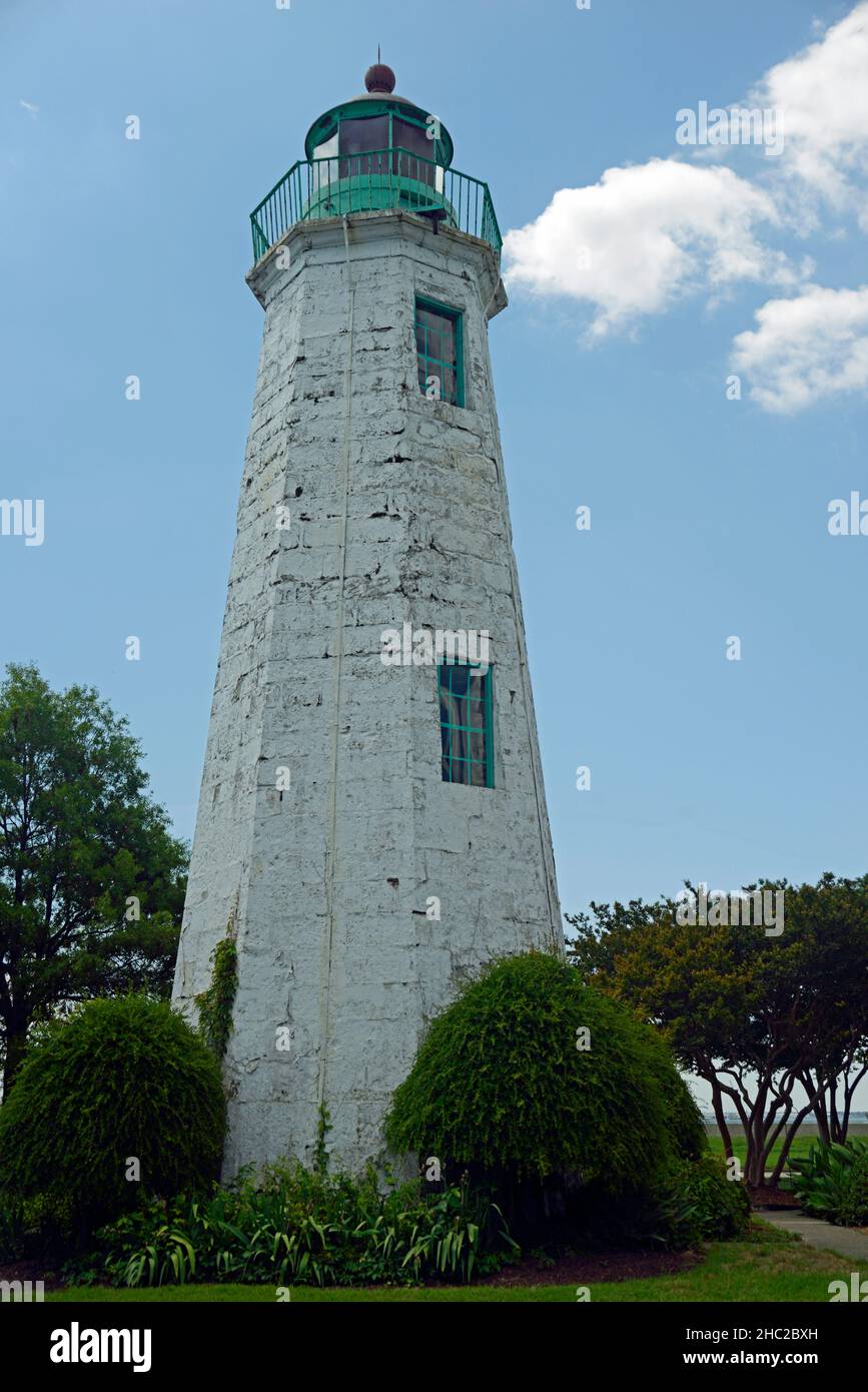 Old Point Comfort Light Stock Photo - Alamy