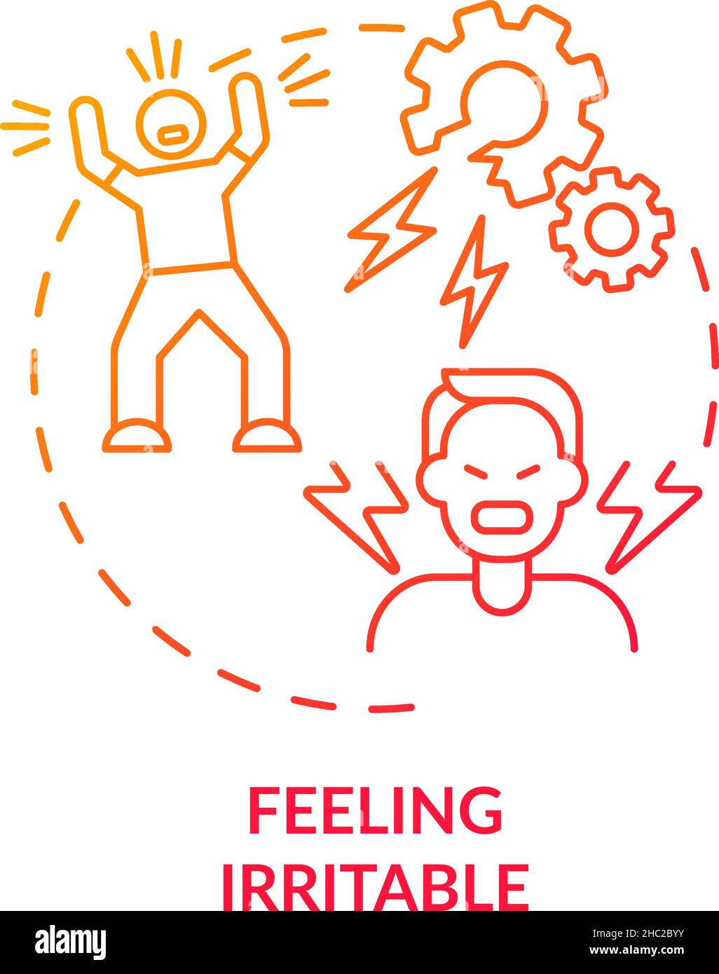 Feeling impatience Stock Vector Images - Alamy