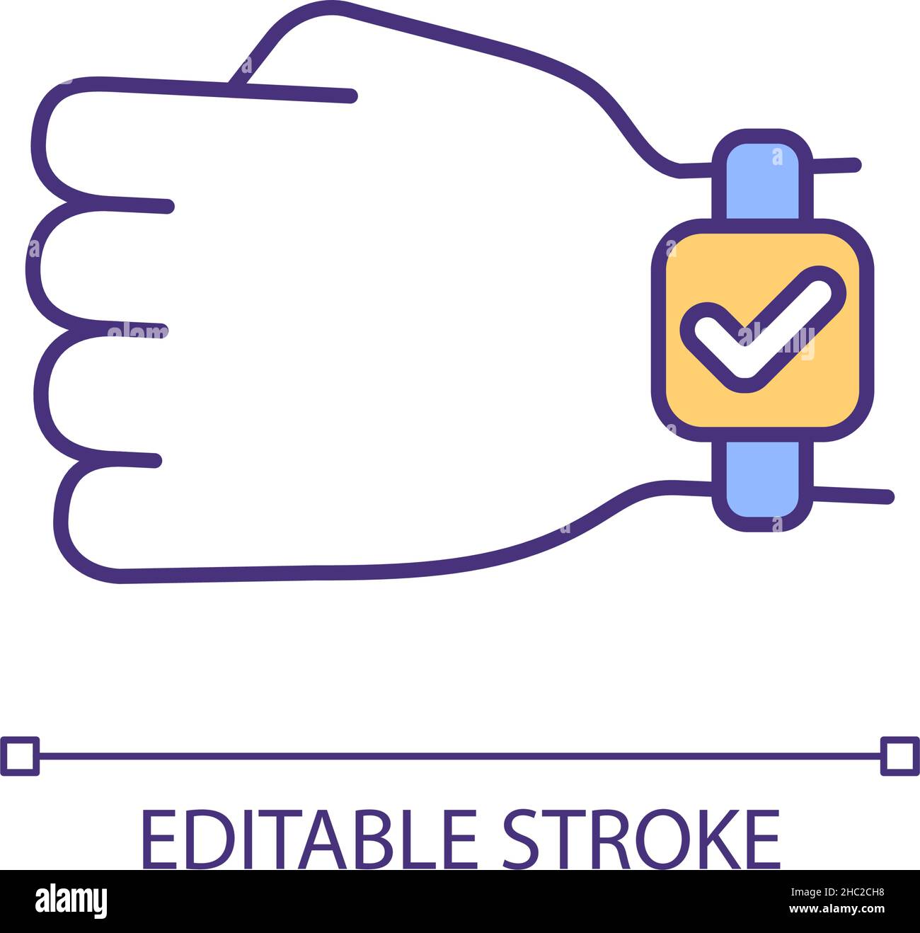 Smartwatch electronic pictogram icon Stock Vector Images - Alamy