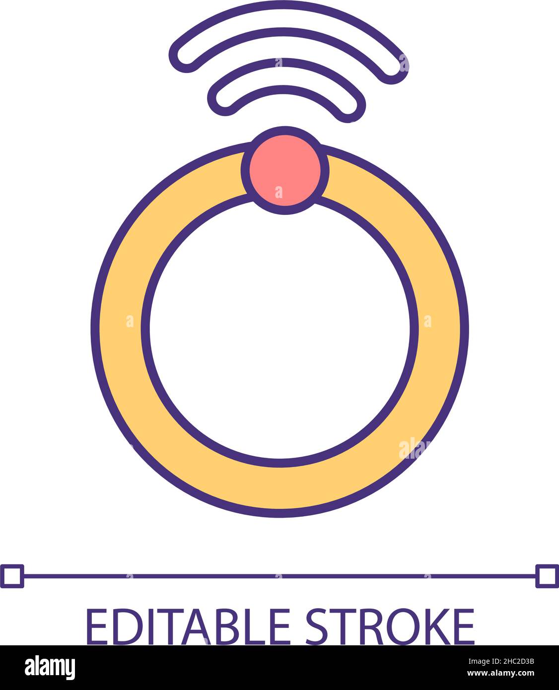 Smart ring technology Cut Out Stock Images & Pictures - Alamy