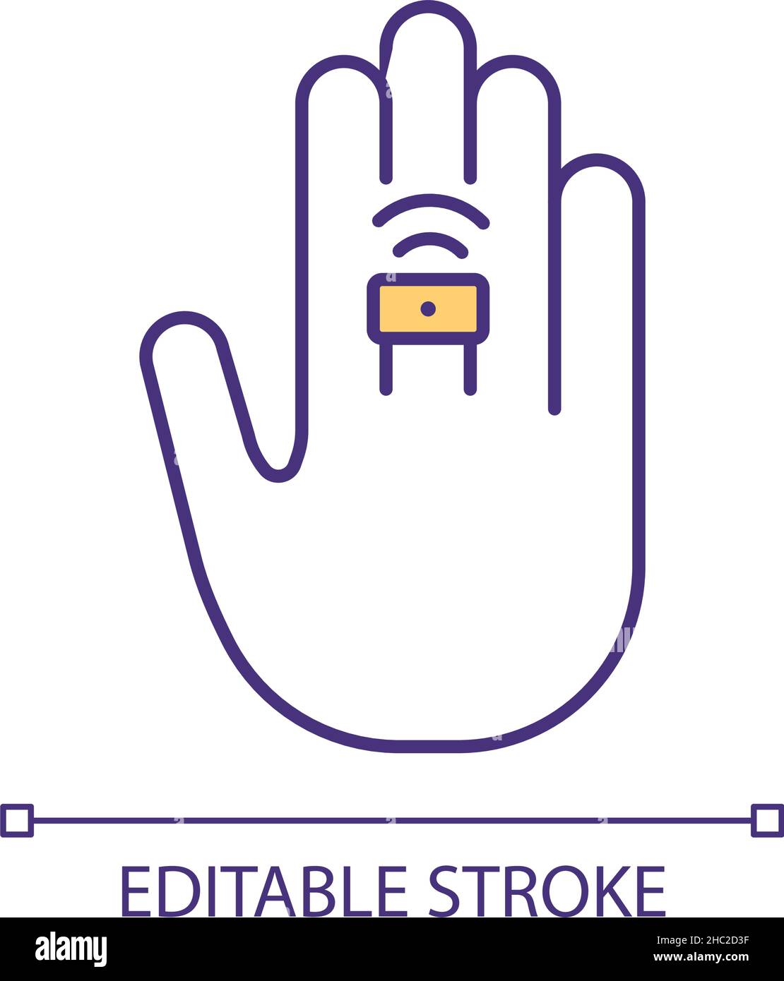 Wearable smart ring RGB color icon Stock Vector Image & Art - Alamy