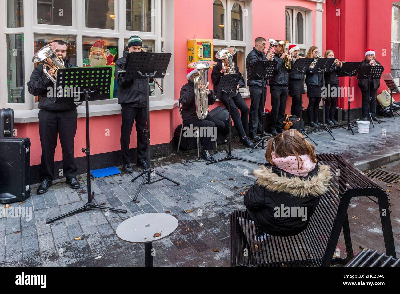Clonakilty, West Cork, Ireland. 23rd Dec, 2021. Clonakilty Brass Band ...