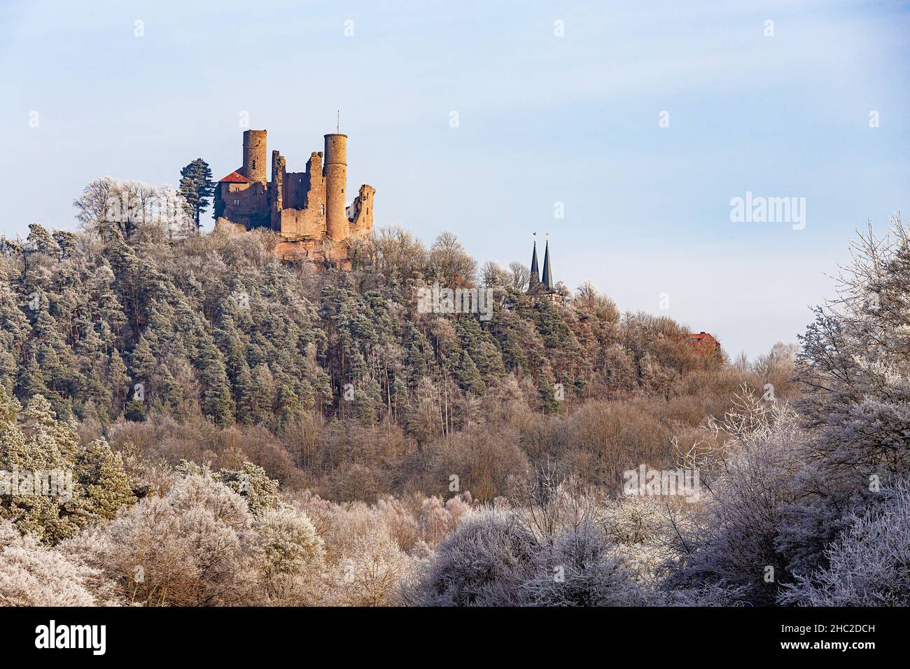 Bornhagen, Thuringia, Germany 22.12.2021 - Hanstein Castle is a castle ...