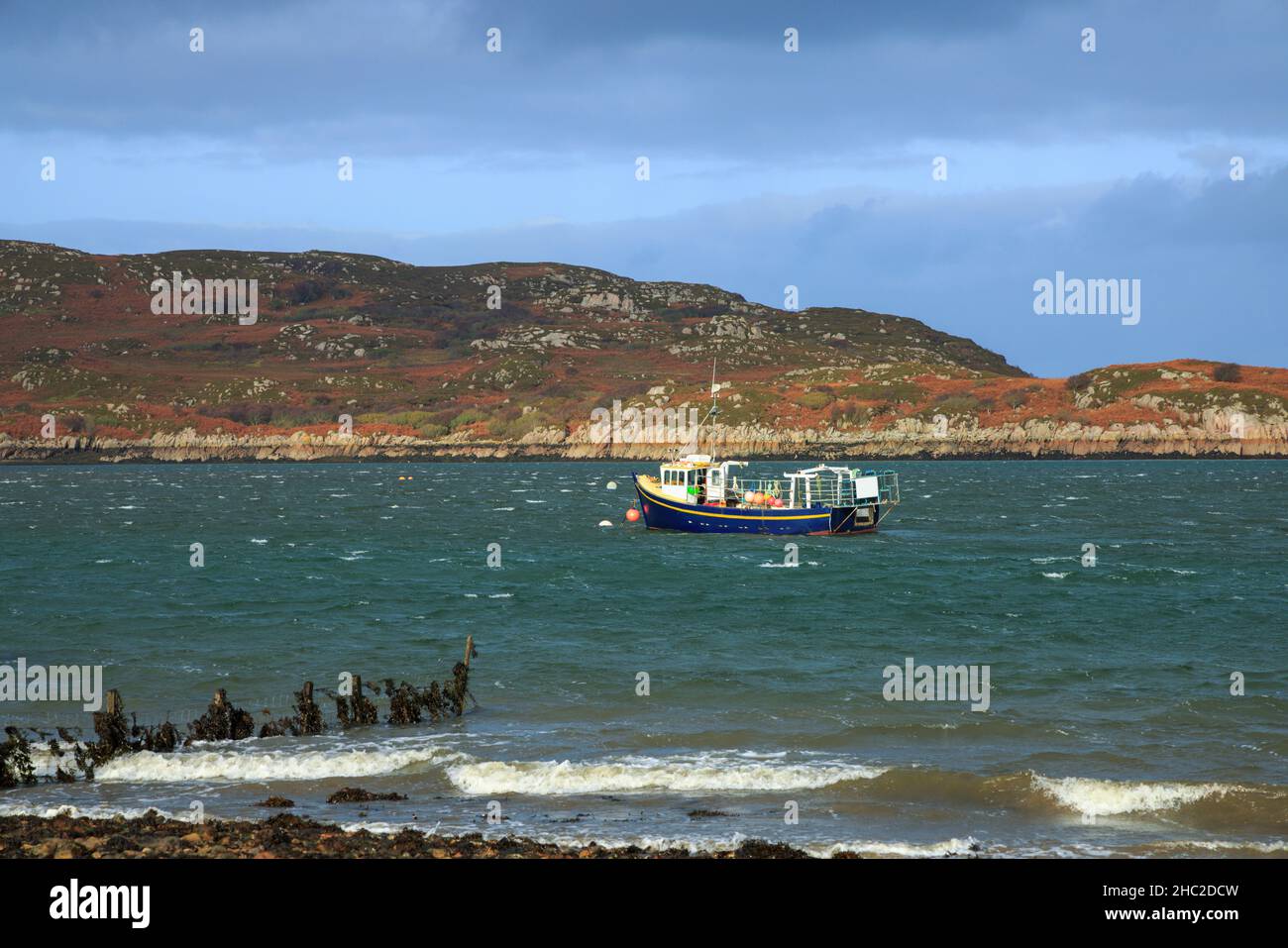 Lobster fishing boat on the Isle of Mull, Scotland Stock Photo - Alamy