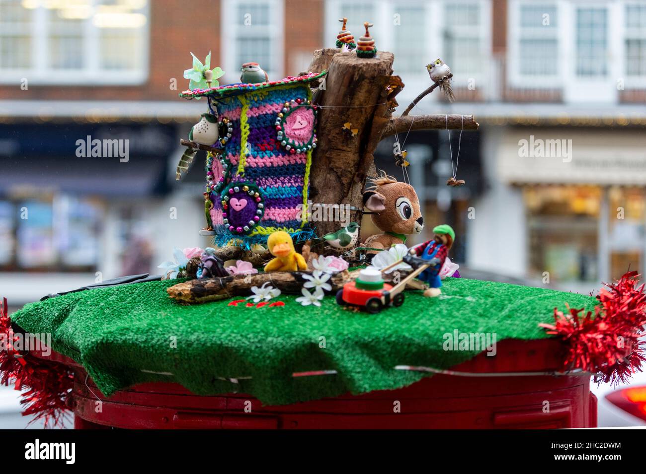 Crocheted post box topper hi-res stock photography and images - Alamy