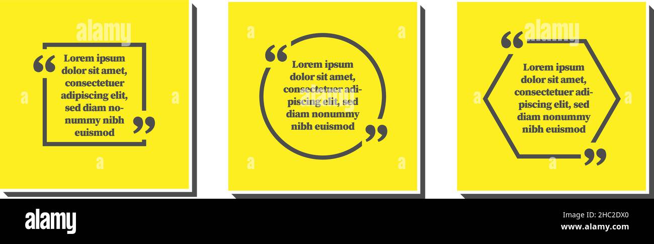 square social media or blog post quote templates with quotation marks ...