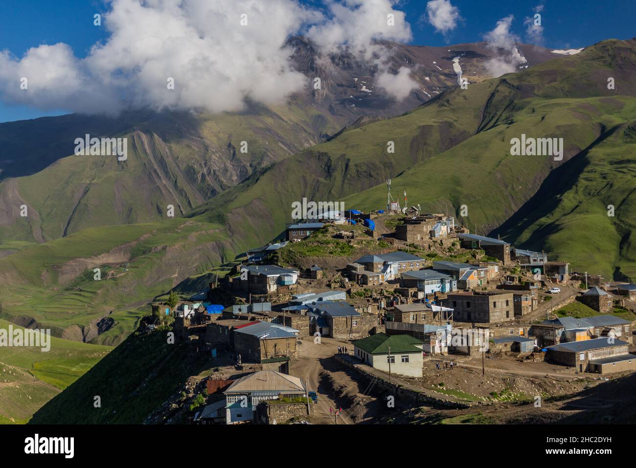 View of Xinaliq Khinalug village, Azerbaijan Stock Photo - Alamy