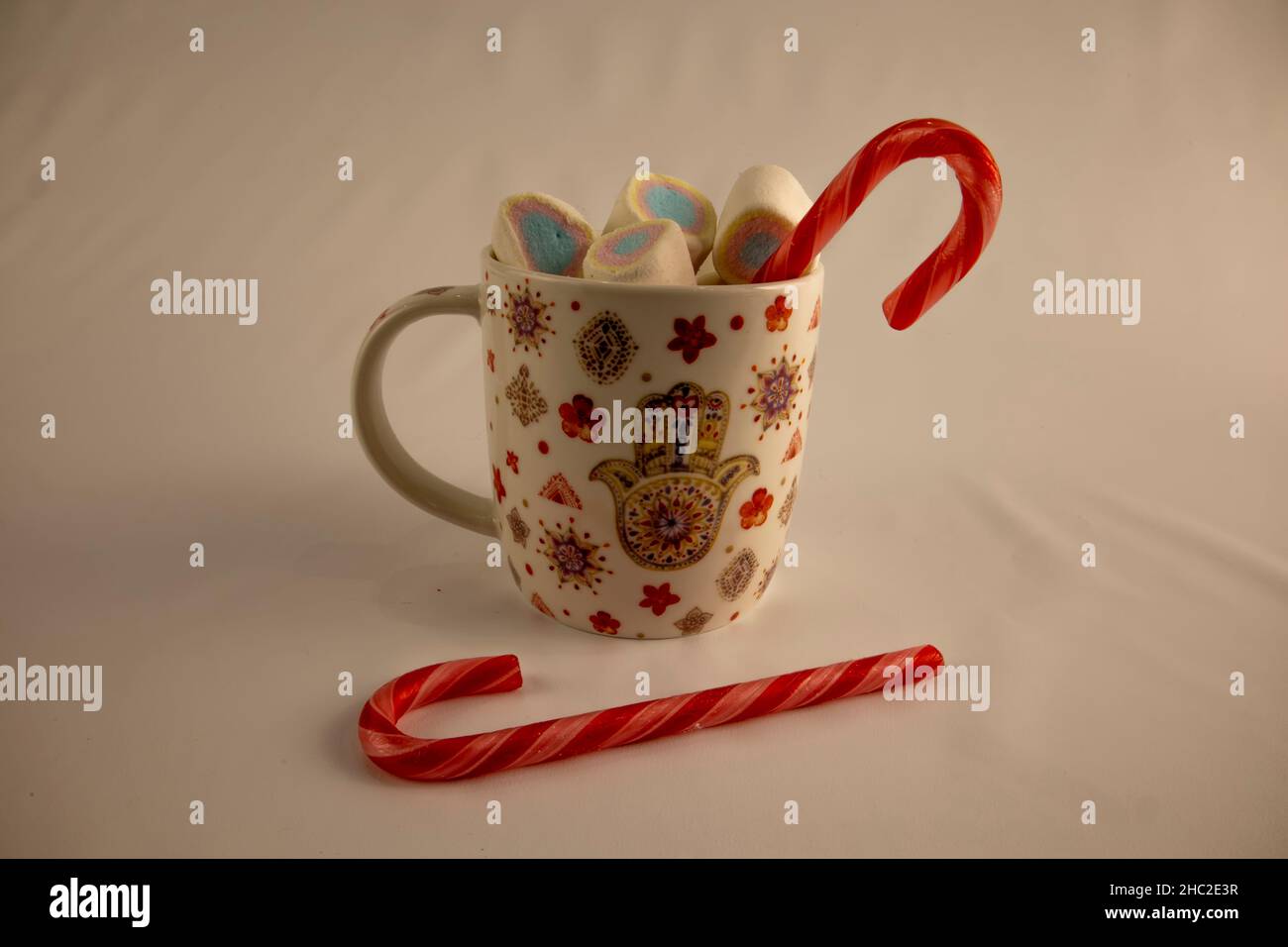 Traditional Christmas candies in a cup Stock Photo - Alamy