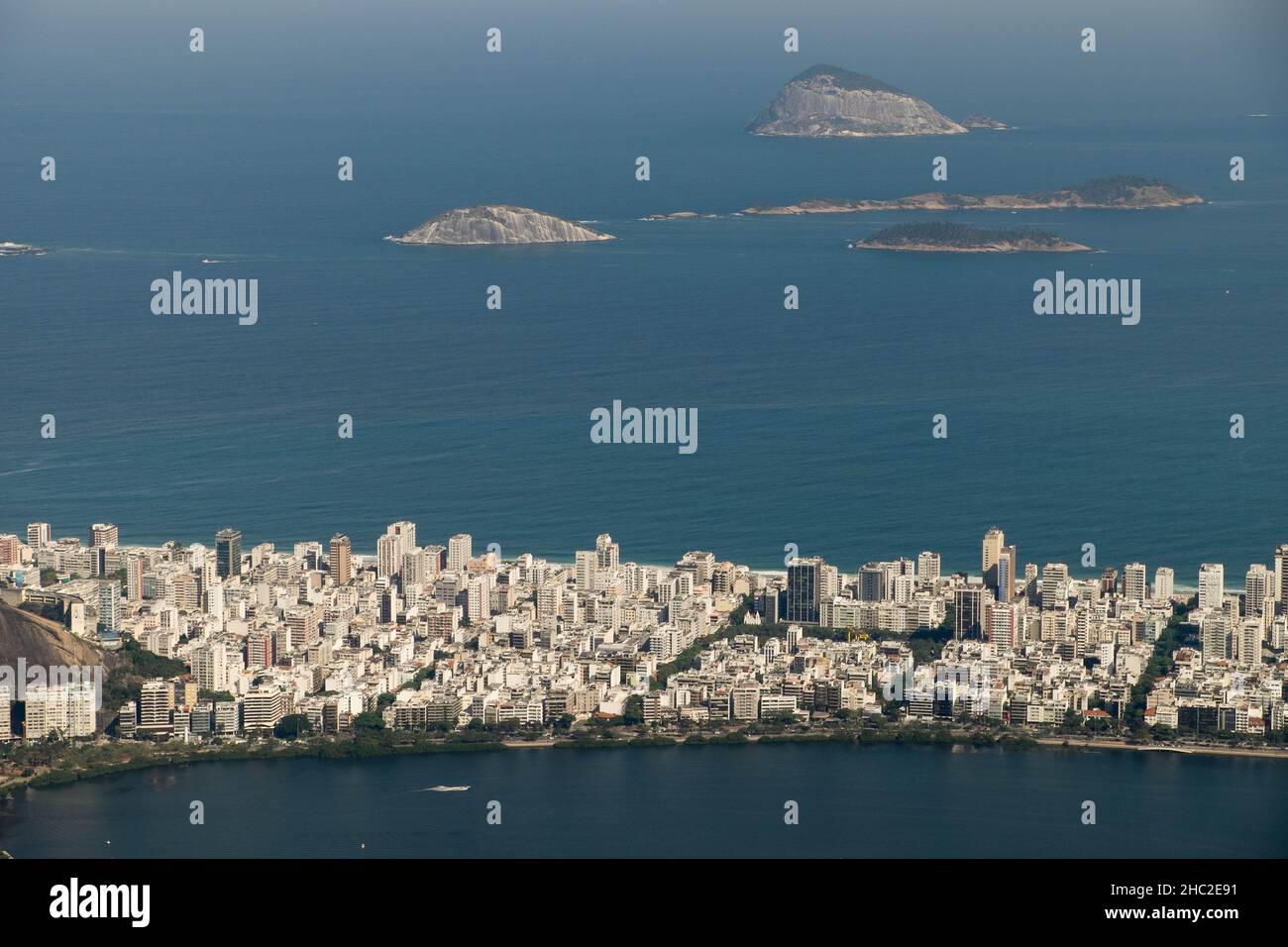 View of Rio de Janeiro's skyline and amazing topography from Christ ...