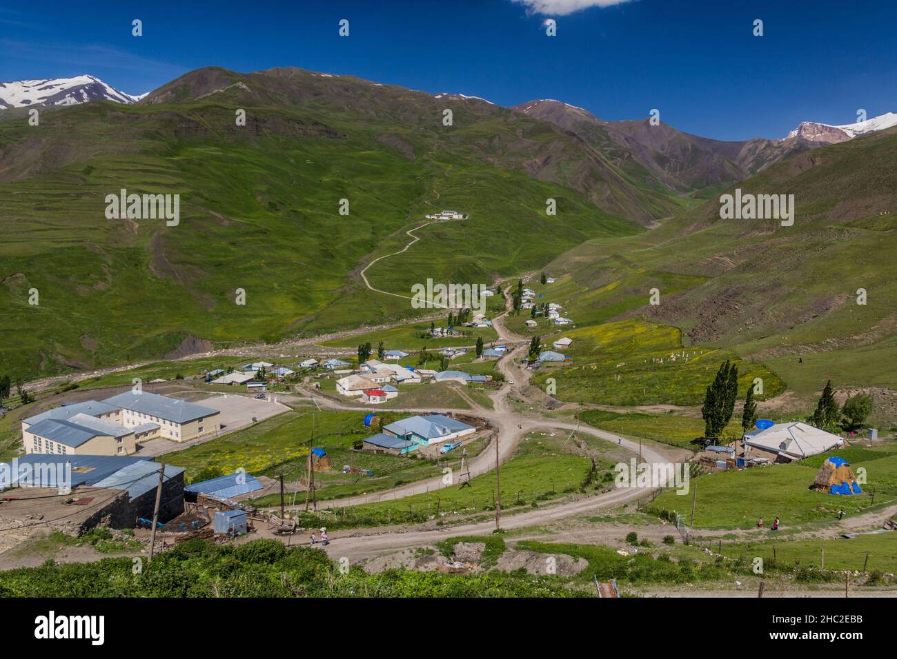 Aerial view of Xinaliq Khinalug village, Azerbaijan Stock Photo - Alamy
