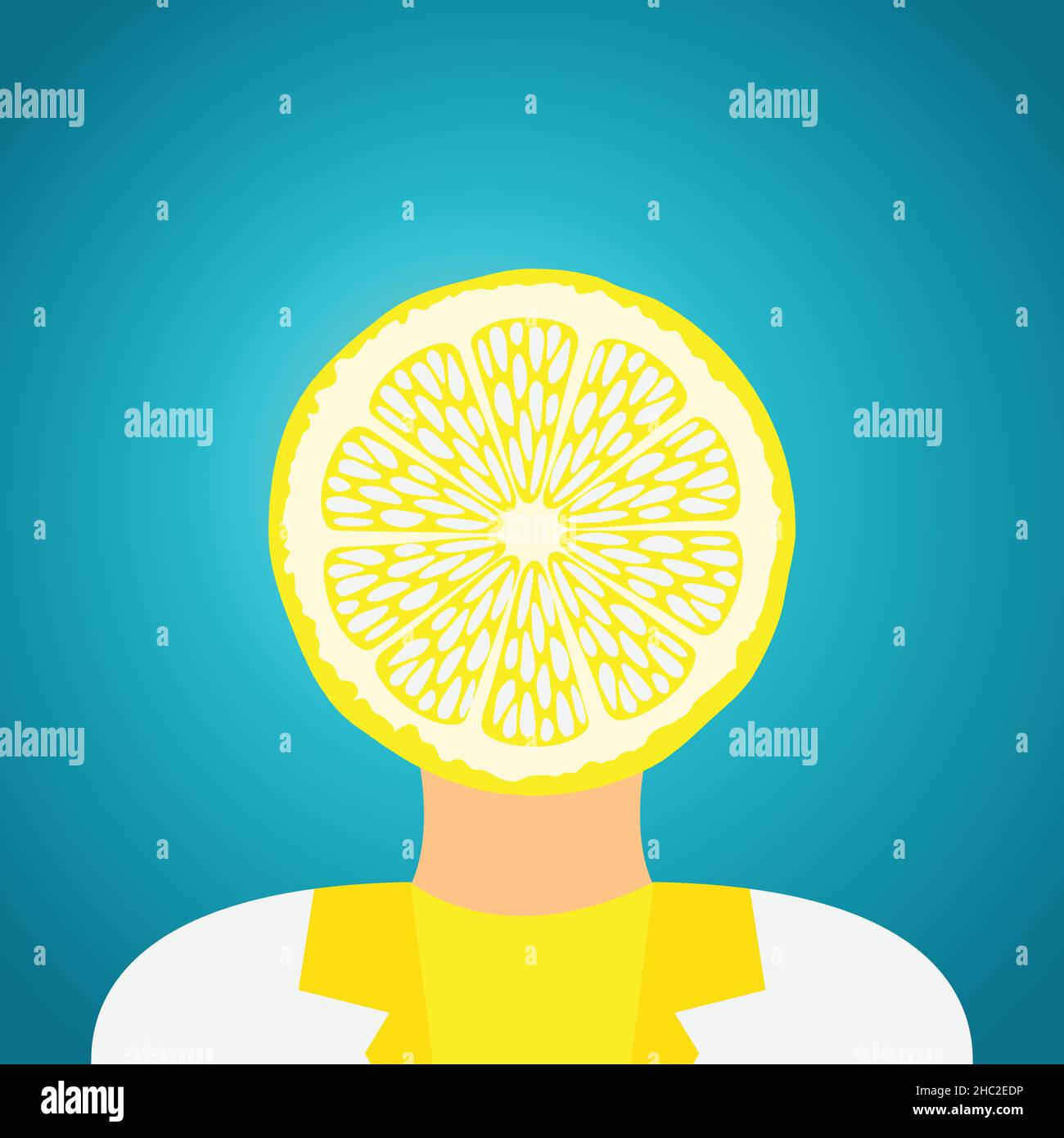 Slice fresh citrus lemon Stock Vector Images - Alamy