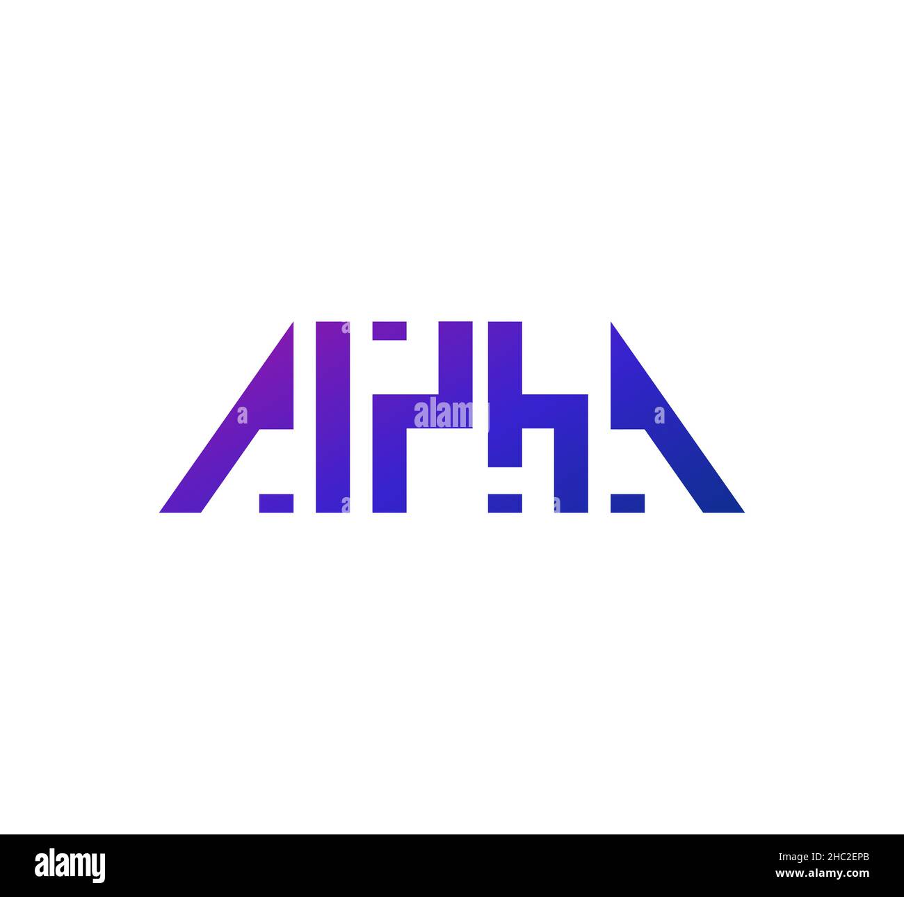 Alpha logo in minimal design Stock Vector Image & Art - Alamy