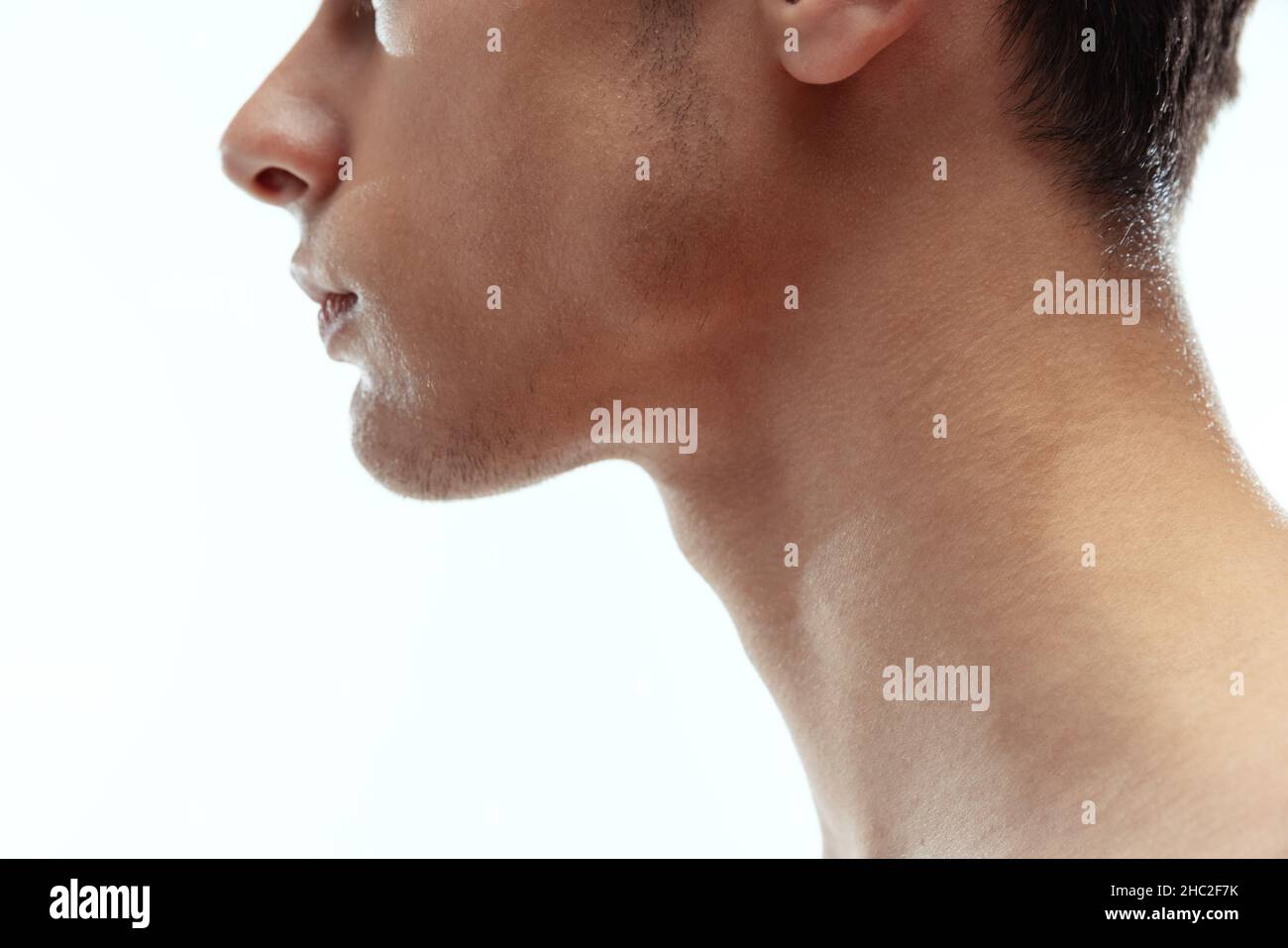 Handsome man profile natural hi-res stock photography and images - Alamy