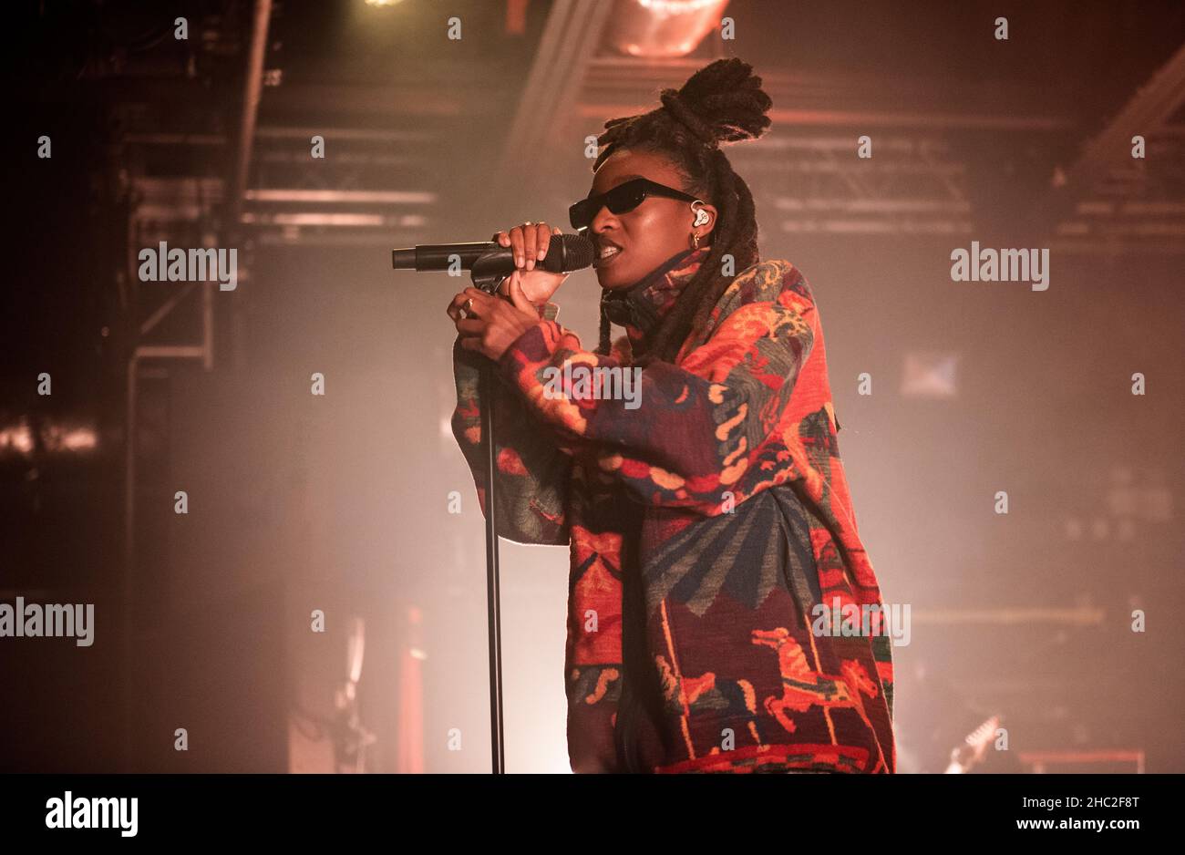 Little Simz in concert, Liverpool December 2021 Stock Photo - Alamy
