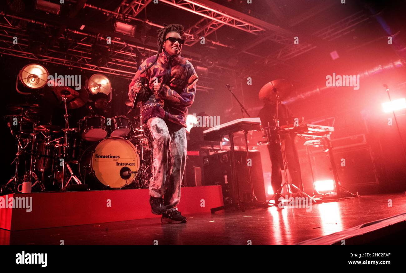 Little Simz in concert, Liverpool December 2021 Stock Photo - Alamy