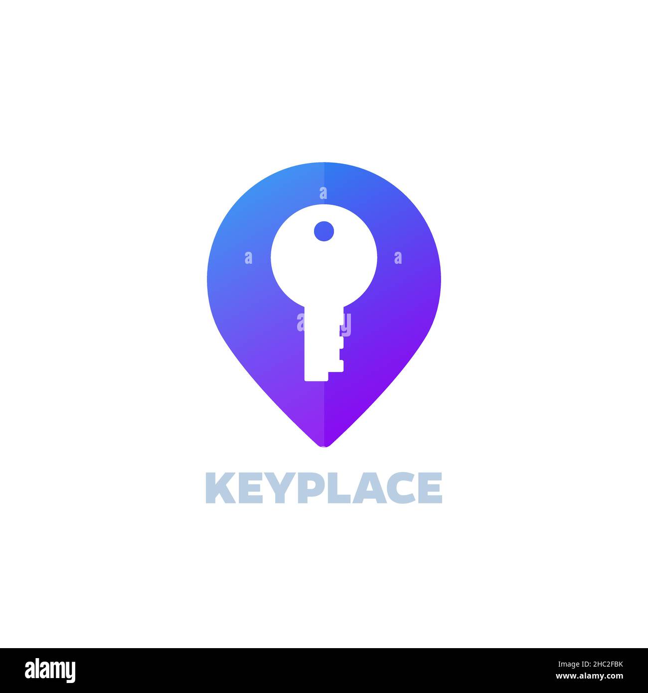 key and marker logo design Stock Vector Image & Art - Alamy