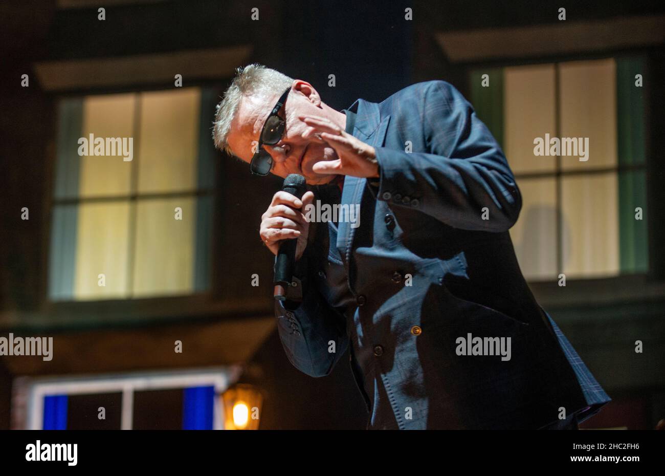 Suggs Madness in concert at M&S Arena Liverpool December 2021 Stock ...