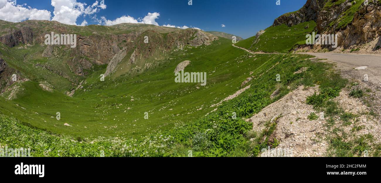 Landscape of Caucasus mountains, Azerbaijan Stock Photo - Alamy
