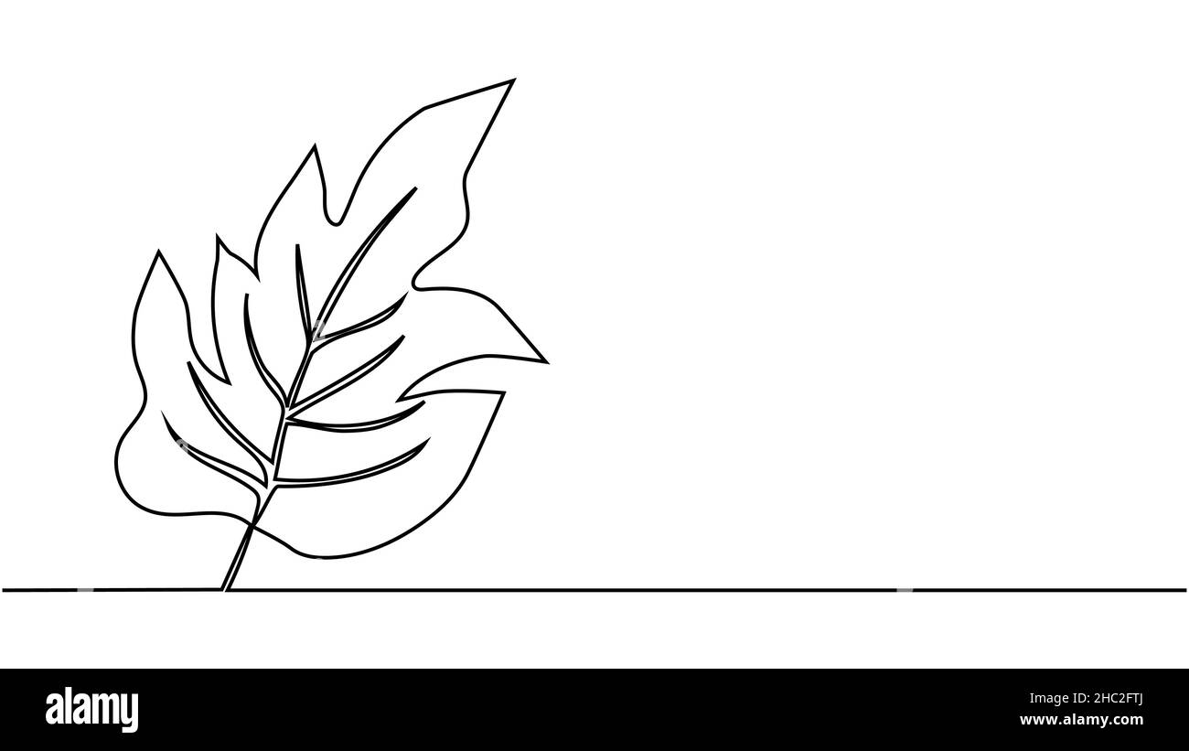 Single continuous line art growing sprout. Plant leaves seed grow soil ...