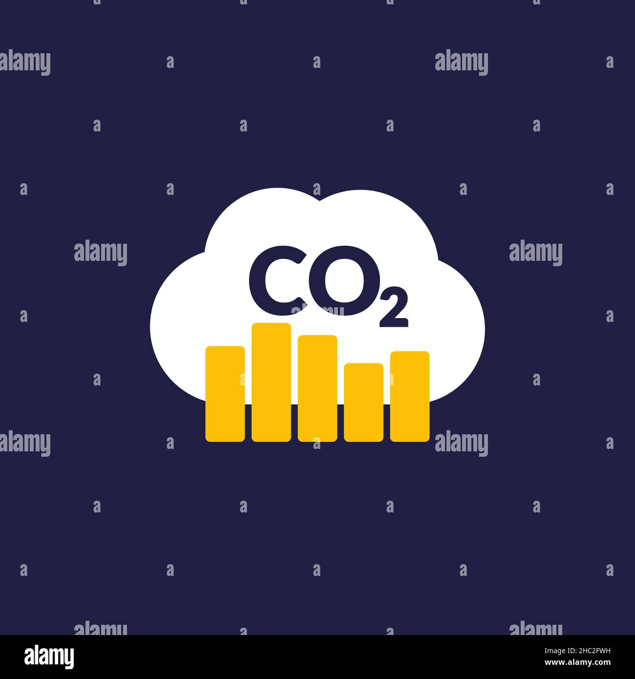 Carbon Emissions Levels Vector Icon For Web Stock Vector Image And Art