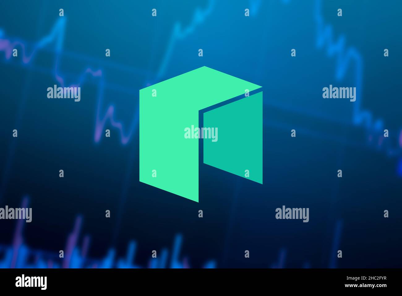Neo Cryptocurrency. Neo coin growth chart on the exchange, chart Stock ...