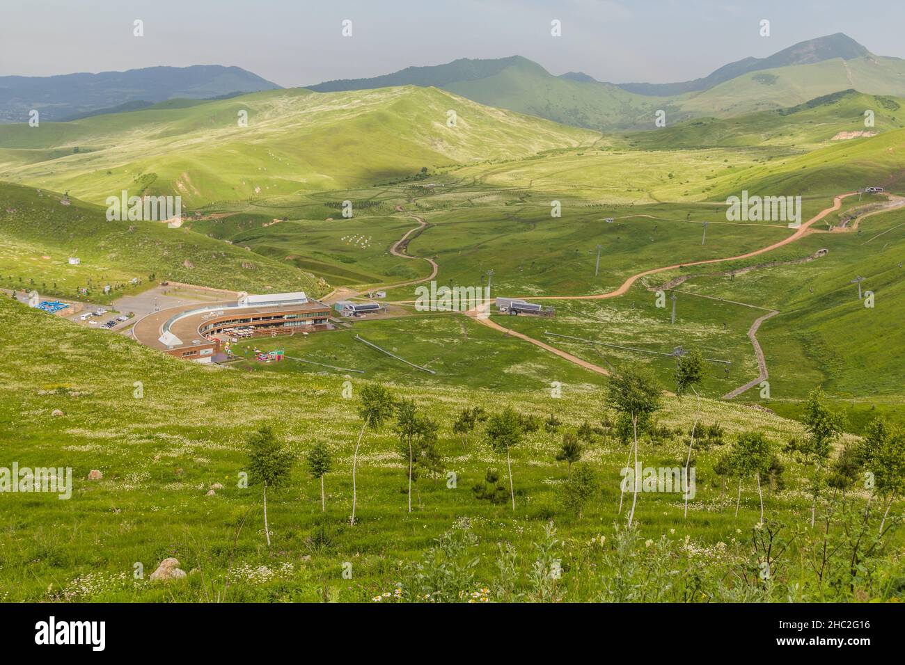 Summer view of Shahdag Mountain Resort, Azerbaijan Stock Photo - Alamy