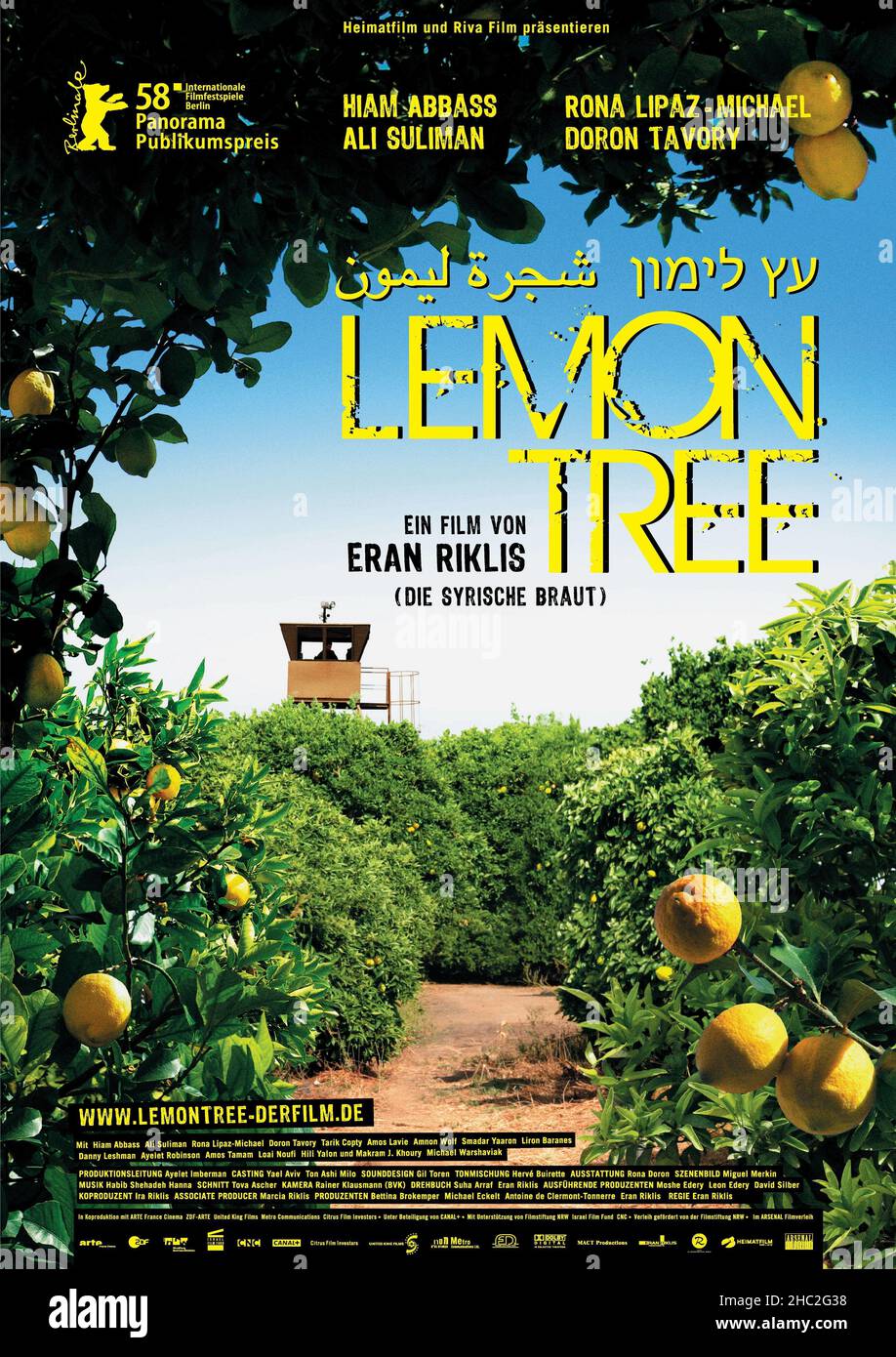 LEMON TREE (2008) -Original title: ETZ LIMON-, directed by ERAN RIKLIS ...