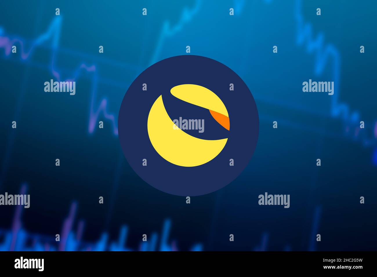 Terra LUNA Cryptocurrency. LUNA coin growth chart on the exchange ...