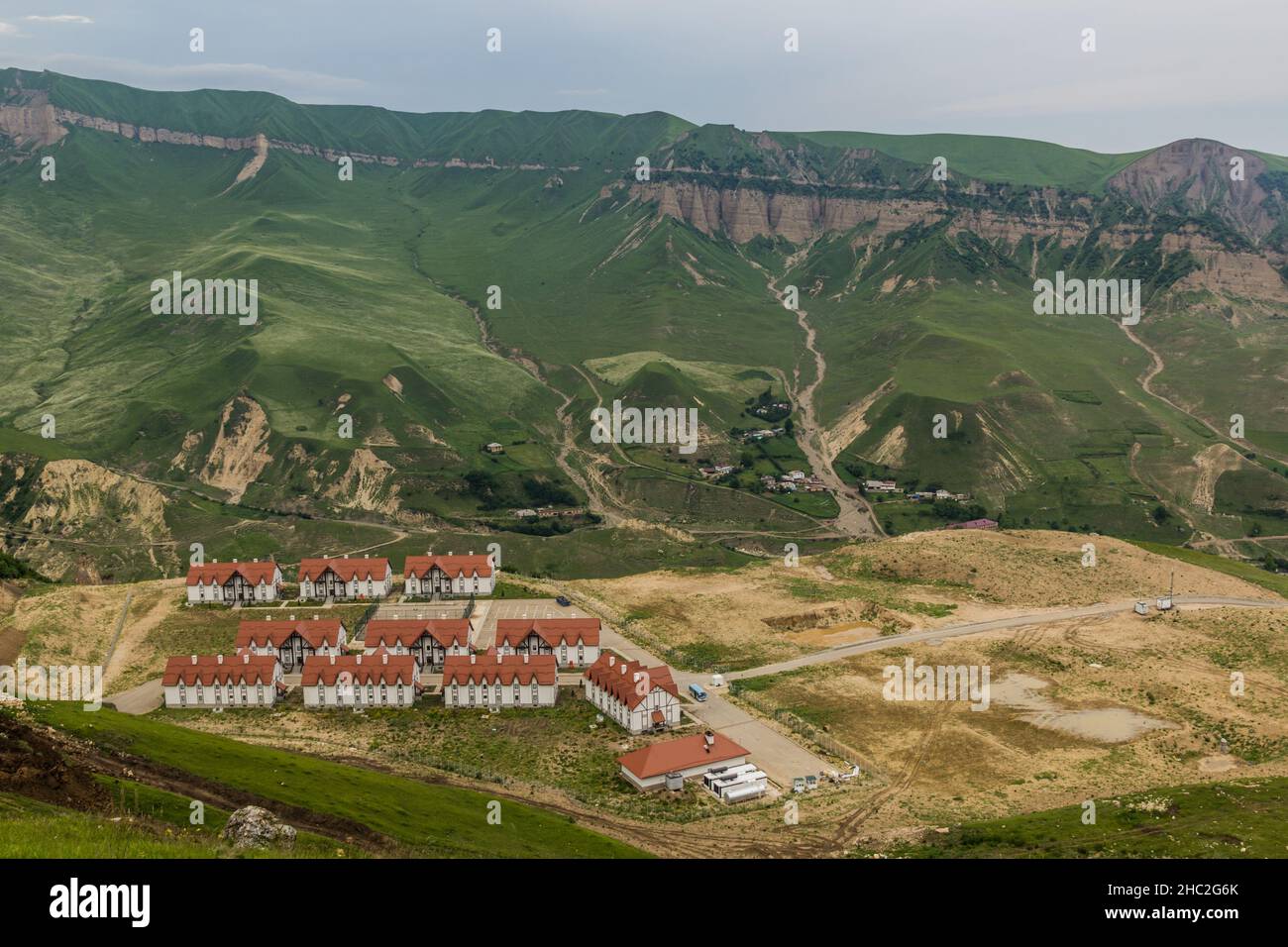 Summer view of chalets of Shahdag Mountain Resort, Azerbaijan Stock ...