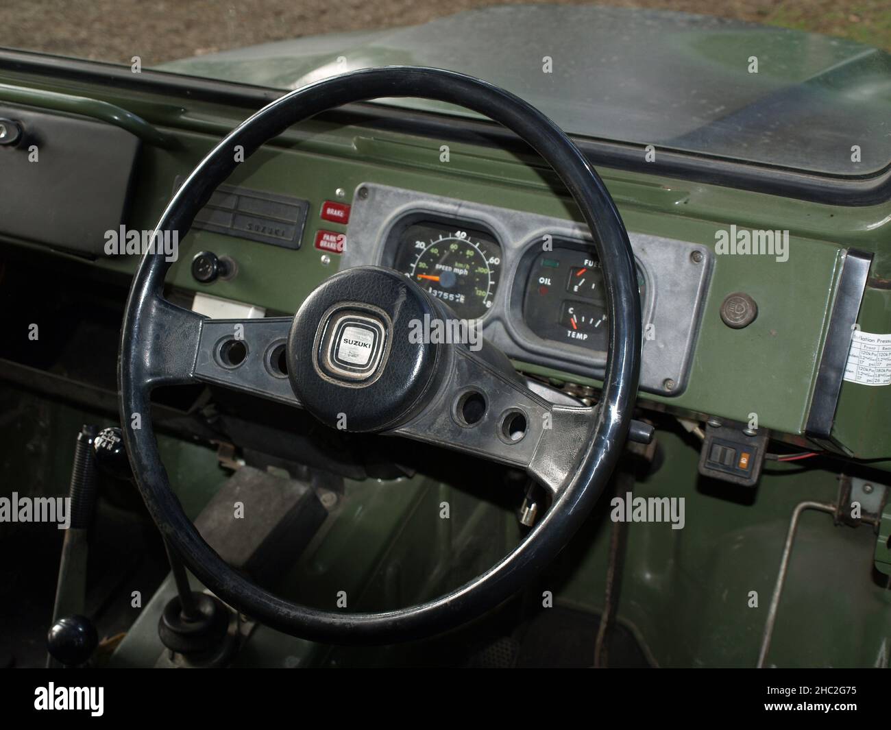 Suzuki LJ80 Jeep at Royal Victoria Country Park, Netley Abbey ...