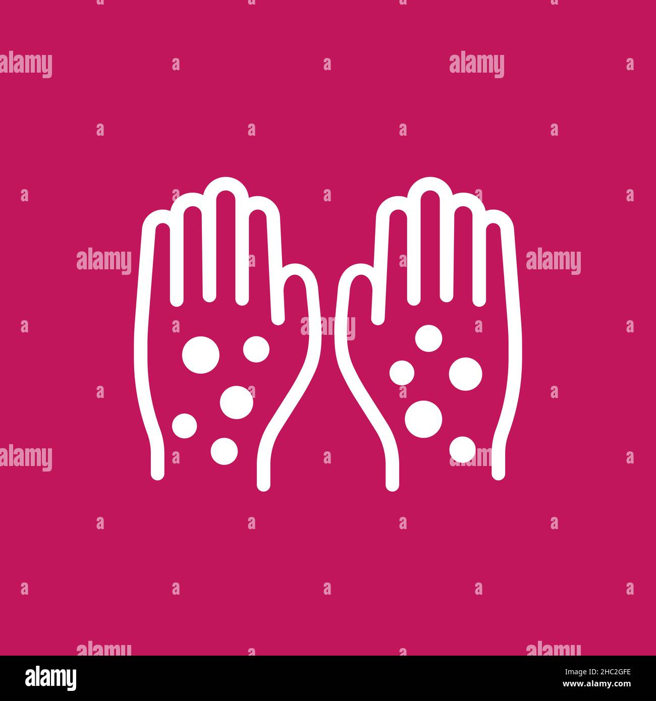 psoriasis or rash icon, skin disease vector Stock Vector Image & Art ...