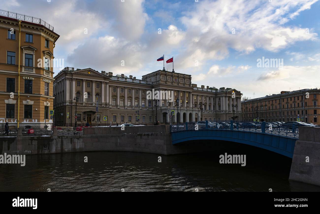 Mariinsky Palace in St. Petersburg, Russia Stock Photo - Alamy