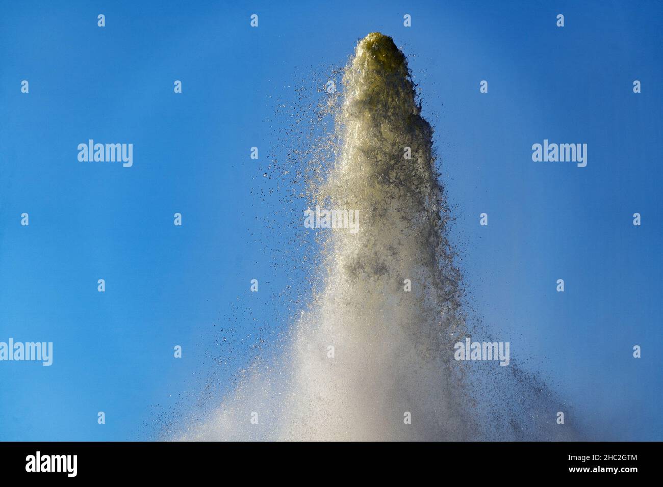 Geyser water spray steam fountain detail close up Stock Photo - Alamy