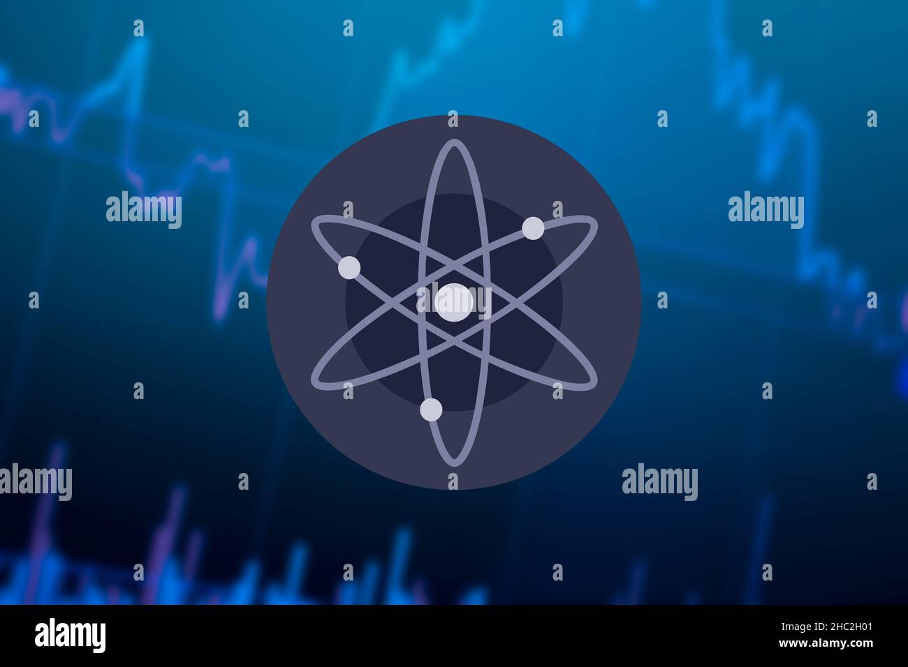 Cosmos ATOM Cryptocurrency. ATOM coin growth chart on the exchange ...
