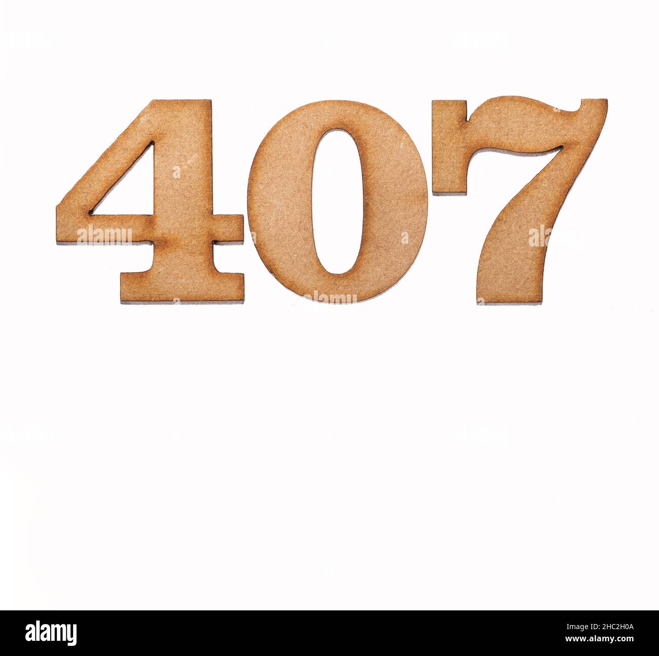 Number 407 Cut Out Stock Images & Pictures - Alamy